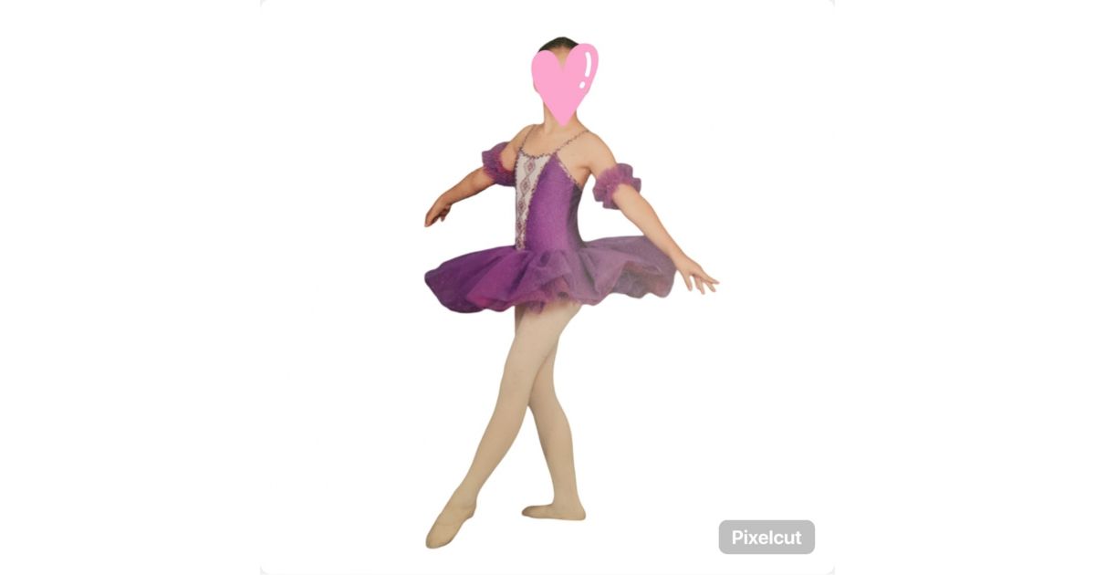 Revolution Purple White Tutu Sequined Leotard Ballet | reCREATE Mrkt
