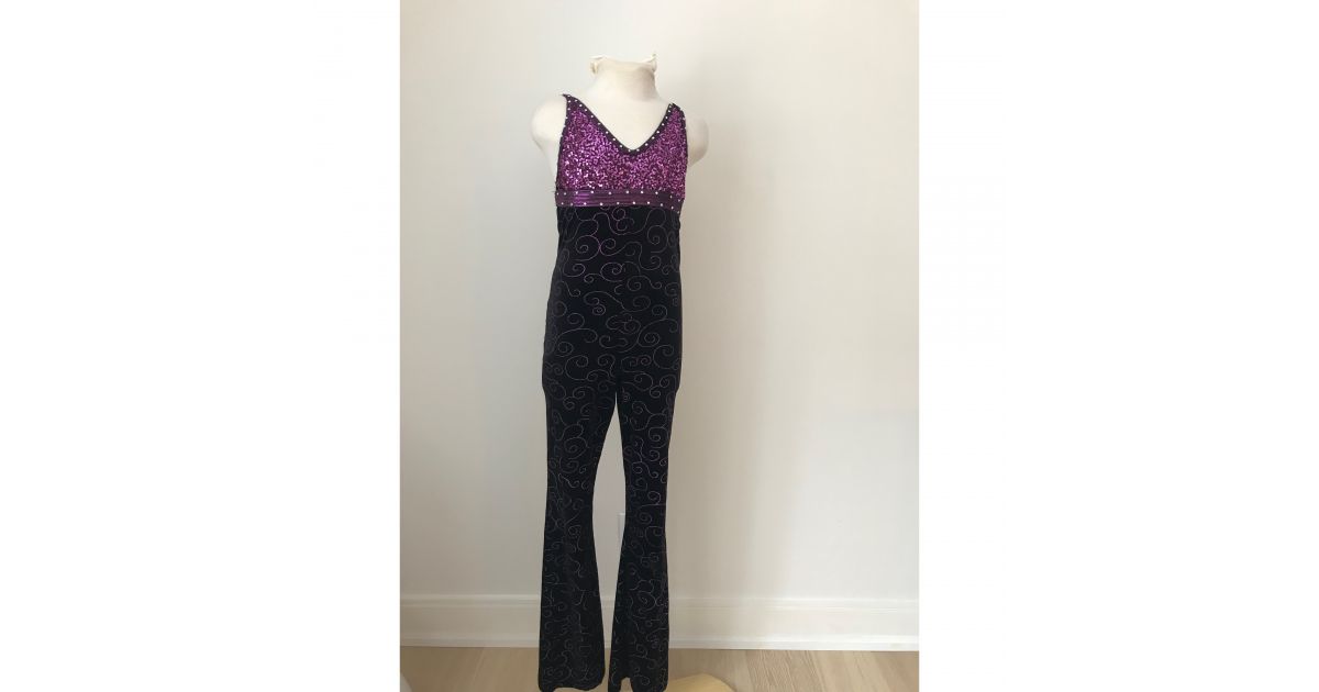 Flared unitard - Black - Child XL | reCREATE Mrkt